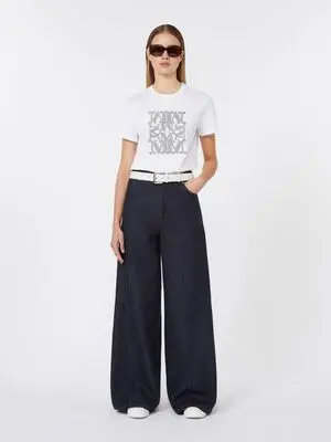 Max Mara Embroidered Cotton T-shirt