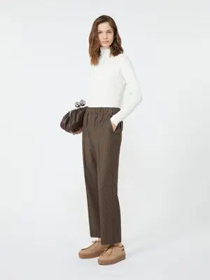 Max Mara Studio Button Detailed Pants For Women