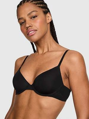 Pink Wear Everywhere Lightly Lined Demi Bra - Black