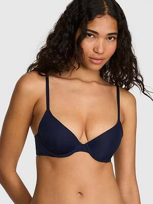 Pink Wear Everywhere Lightly Lined Demi Bra - Blue