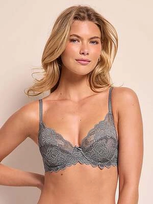 Victoria's Secret Adore Me London Balconette Bra Grey