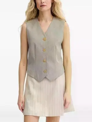 BY MALENE BIRGER Occa Buttoned Sleeveless Vest