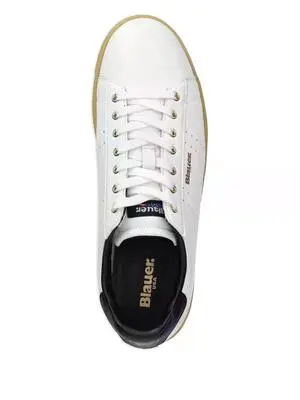 BLAUER. Leather Sneakers