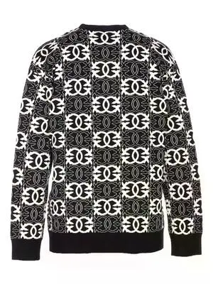 Pinko Geometric Pattern Cardigan - Black