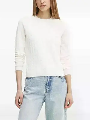 Armani Exchange Round-neck Geometric Pattern Sweater