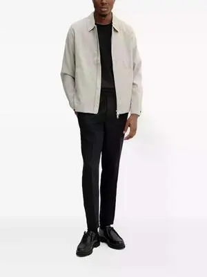 LES DEUX Zip-front Collared Jacket