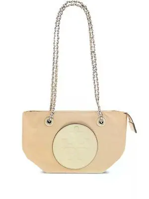 Tory Burch Logo-patch Chain Tote Bag