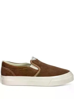 S.W.C STEPNEY WORKERS CLUB Suede Slip-on Sneakers - Brown