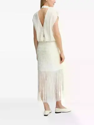 BRUUNS BAZAAR Fringed Midi Dress