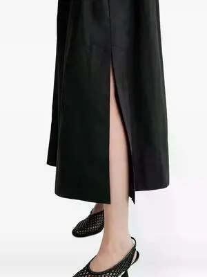 HERSKIND Pleated A-line Midi Skirt