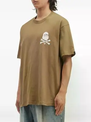 FINGERCROXX Skull-crossbones Cotton T-shirt - Brown