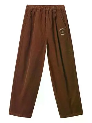 FINGERCROXX Embroidered Corduroy Trousers