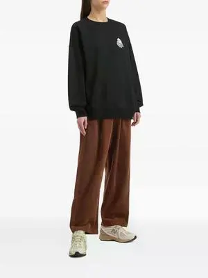 FINGERCROXX Embroidered Corduroy Trousers