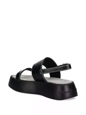 Armani Exchange Double-strap Platform Sandals