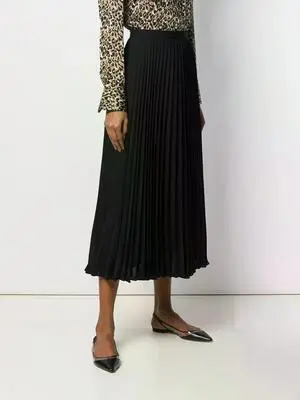 Valentino Garavani Pleated Midi Skirt - Black