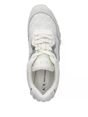 Armani Exchange Monogram Patterned Lace-up Sneakers