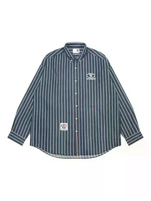 AAPE BY *A BATHING APE® Striped Embroidered Shirt