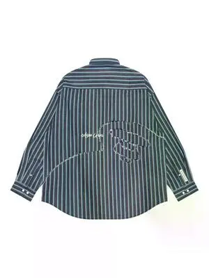 AAPE BY *A BATHING APE® Striped Embroidered Shirt