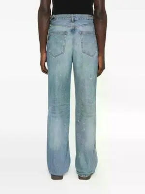 HAIKURE Paint Splatter Five-pocket Jeans