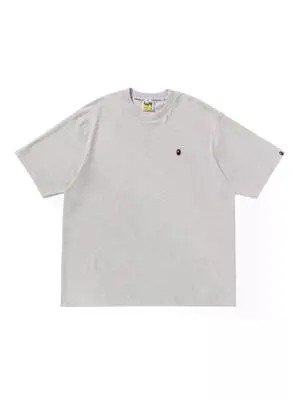 A BATHING APE Ape Head Logo-embroidered T-shirt - Grey