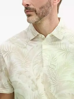 HACKETT Leaf-print Polo Shirt