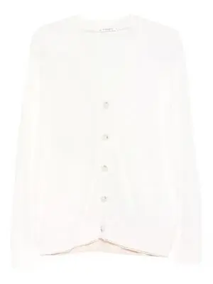 PAOLO PECORA Button-front Cotton Cardigan - White