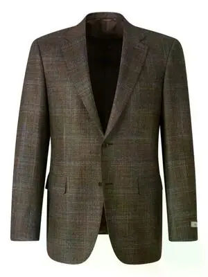 Canali Single-breasted Checked Blazer