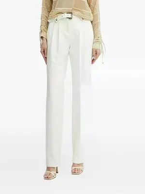 Versace Belted Pleated Trousers