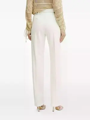Versace Belted Pleated Trousers