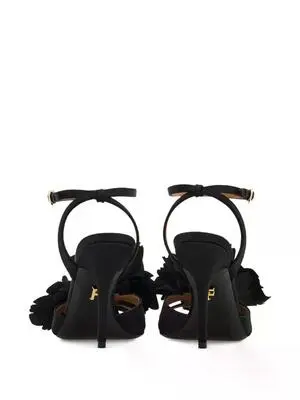 FERRAGAMO Flower-embellished Heeled Sandals