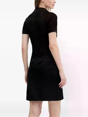 Hugo Logo-pattern Zip-front Mini Dress
