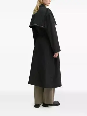 BRUUNS BAZAAR Eyelet-embellished Belted Coat