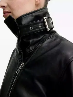 WON HUNDRED Belted Leather Jacket