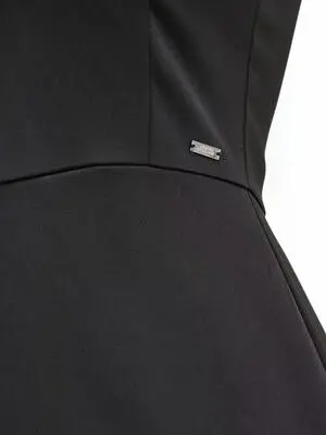 Armani Exchange Buckle-strap Flared Mini Dress