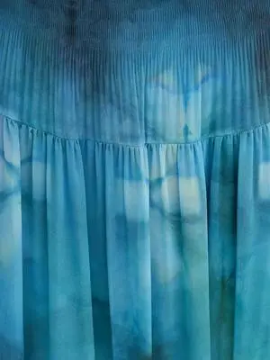 SANDRO FERRONE Pleated Tiered Midi Skirt