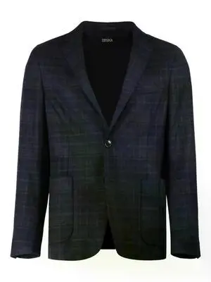 Zegna Single-breasted Notched-lapel Blazer - Blue