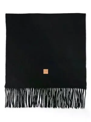 A.p.c. Fringed Wool Scarf - Black