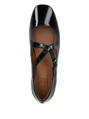BILLI BI Buckle-fastening Patent-leather Ballet Flats