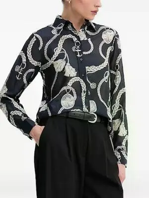 Gant Rope-print Long-sleeve Shirt