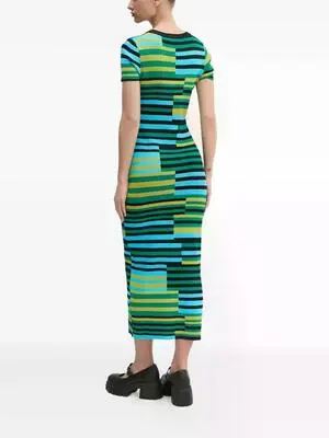 Desigual Stripe-pattern Midi Dress