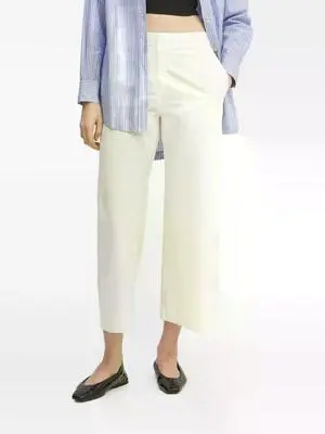 BOSS Side-pocket Cropped Trousers - White