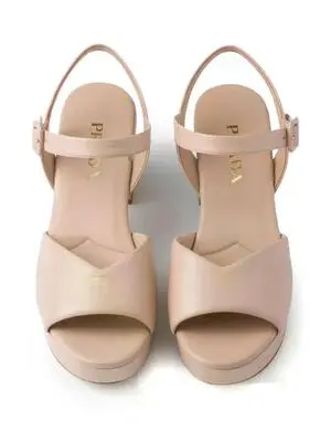 Prada Buckle-strap Platform Sandals