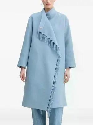 IRO PARIS Asymmetric Fringed Coat