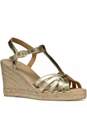 Geox 95mm Gelsa T-strap Wedge Espadrilles
