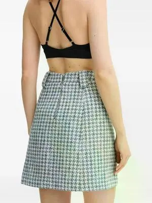 Paul Smith Houndstooth Belted Mini Skirt