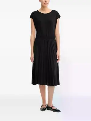 Marc O'polo Pleated Cap-sleeve Midi Dress