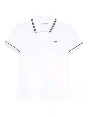 Lacoste Logo-embroidered Polo Shirt - White