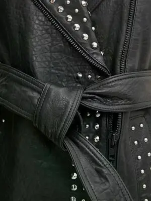 BRUUNS BAZAAR Studded Leather Vest