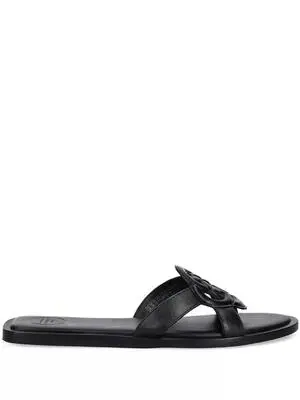 Gant Leather Logo-embossed Flat Sandals
