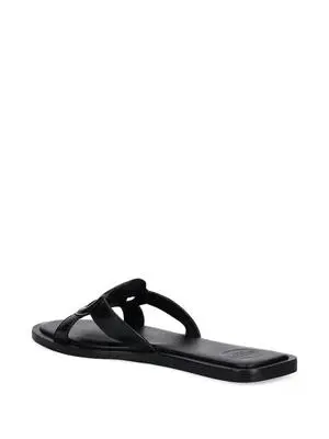 Gant Leather Logo-embossed Flat Sandals